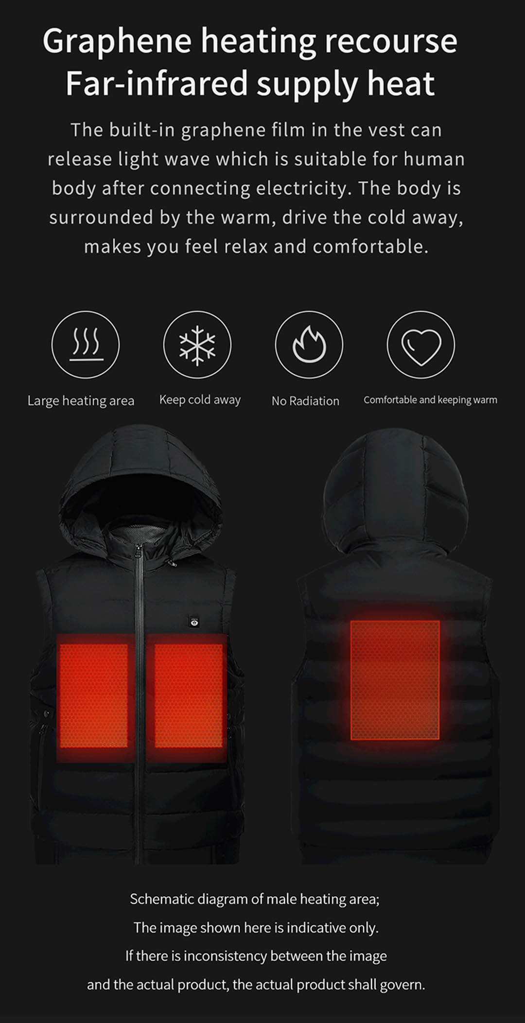 PMA Graphene Far-Infrared Heated Leisure Vest for Women Suppliers from ...