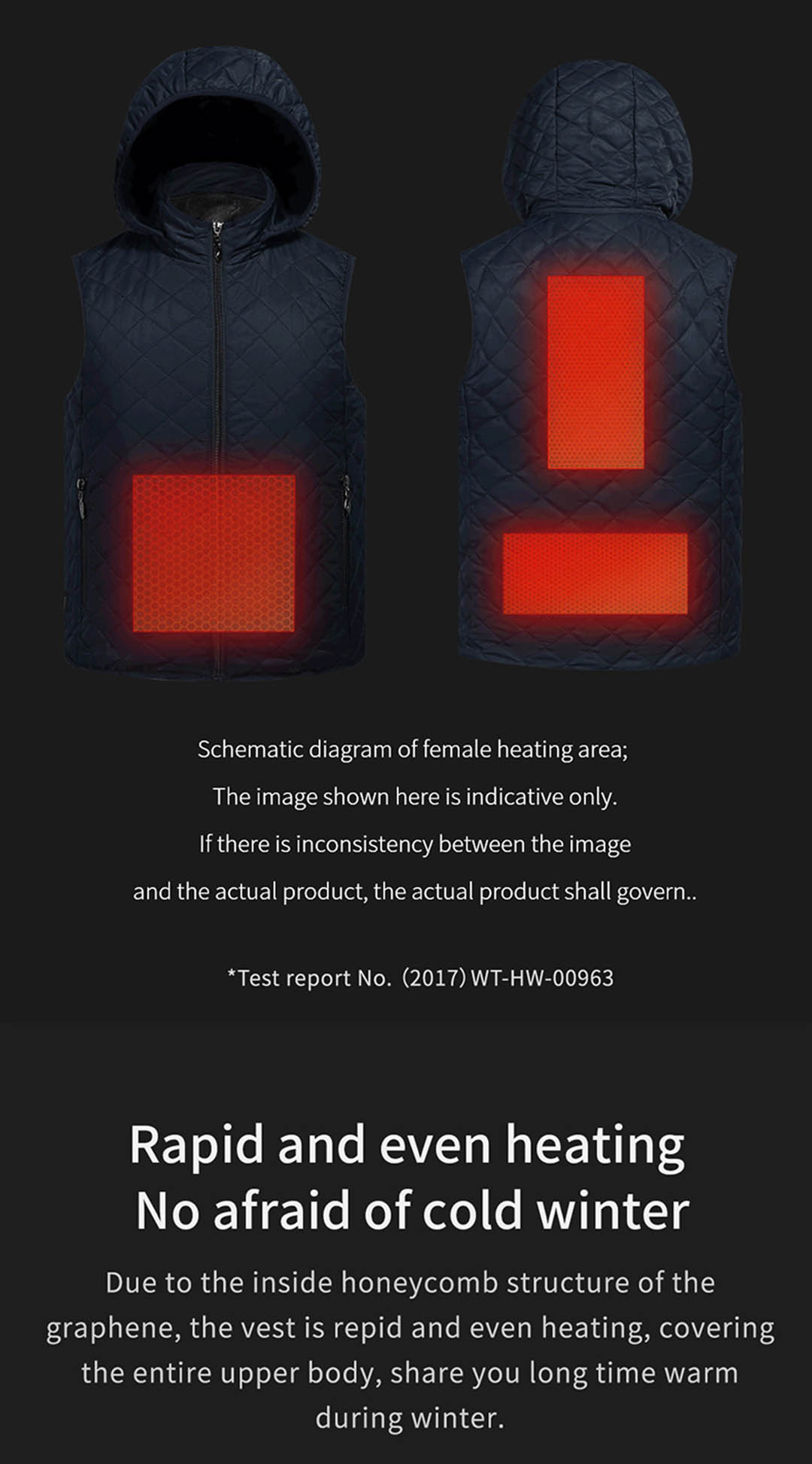 PMA Graphene Far-Infrared Heated Leisure Vest for Women Suppliers from ...